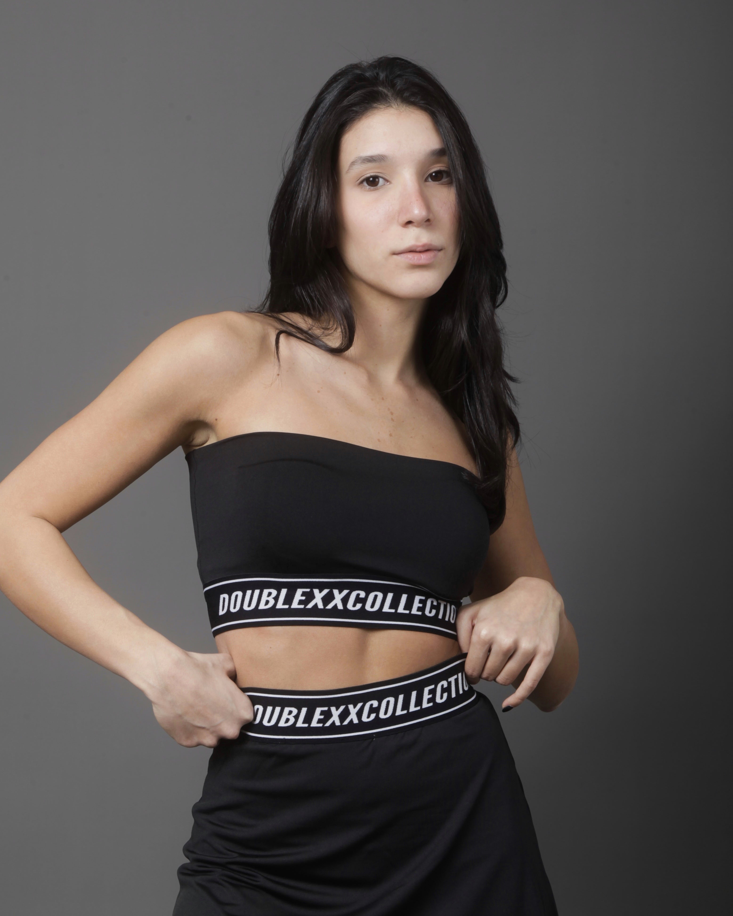 XXATHLTCS Crop Top CT1 - Black – Double XX Collection